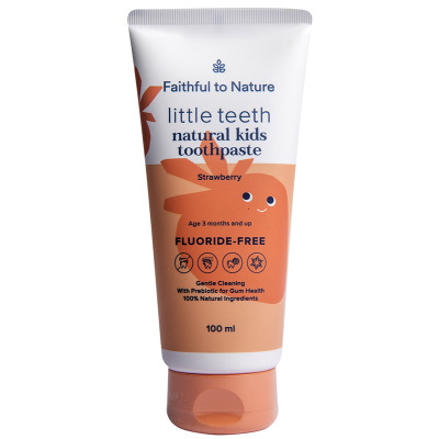 Buy FtN Little Teeth Strawberry Kids Toothpaste Online | Faithful to Nature