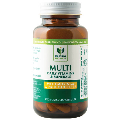 Buy Flora Force Multi Daily Vitamins with Moringa & Prebiotic Fibre 60 ...