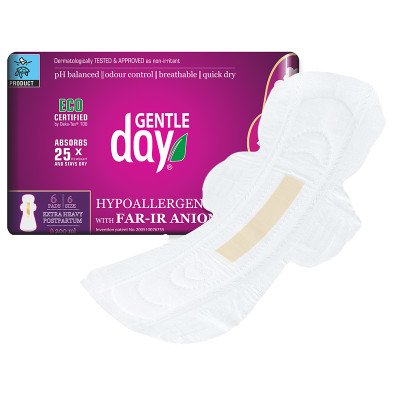 Buy Gentle Day Extra Heavy Pads - Organic & Hypoallergenic Online ...