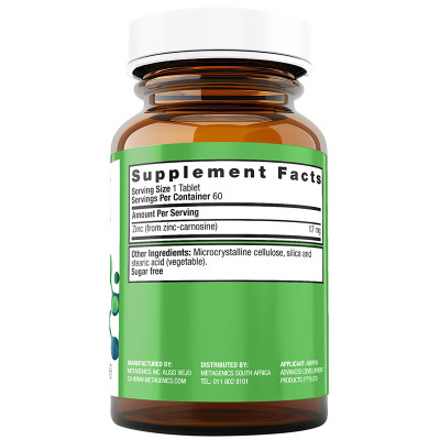 Buy Metagenics Zinlori - Zinc Carnoside Complex - Gut Discomfort Online ...