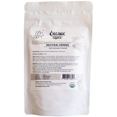 Buy Organic Choice Neutral Henna Powder Online | Faithful to Nature