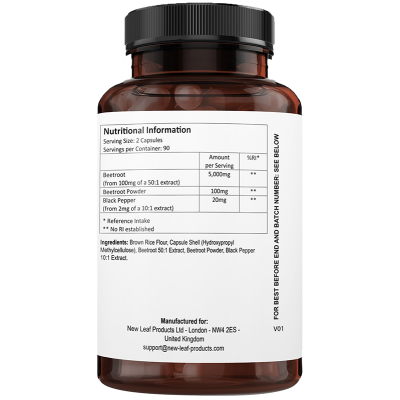 Buy New Leaf Beetroot Capsules Online | Faithful to Nature