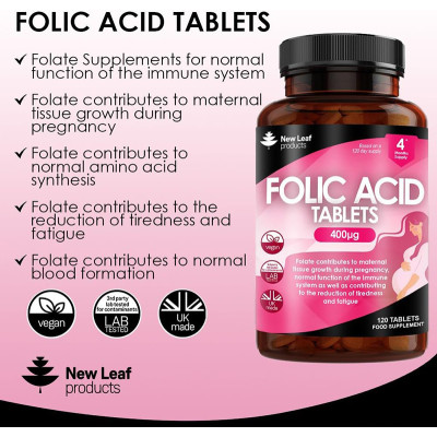 Buy New Leaf Folic Acid Tablets Online | Faithful to Nature
