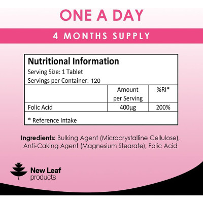 Buy New Leaf Folic Acid Tablets Online | Faithful to Nature