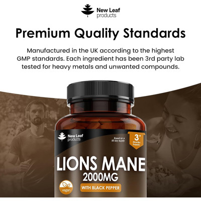 Buy New Leaf Lions Mane Tablets Online | Faithful to Nature
