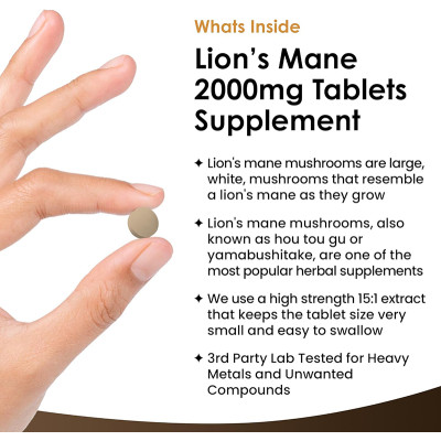 Buy New Leaf Lions Mane Tablets Online | Faithful to Nature