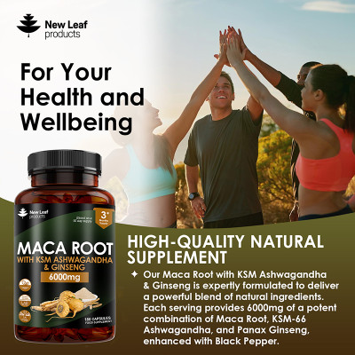 Buy New Leaf Maca Root Tablets With Ashwagandha Online | Faithful to Nature