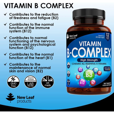 Buy New Leaf Vitamin B Complex 365 Tablets Online | Faithful to Nature