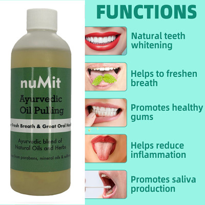 Buy nuMit Ayurvedic Oil Pulling - Oral Health & Fresh Breath - 200ml ...