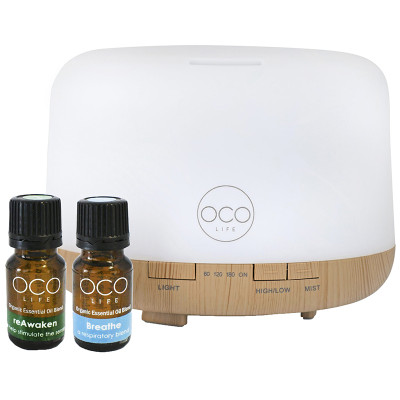 Buy OCO Life Cool Mist Ultrasonic Aroma Diffuser with 2 Oil Blends ...