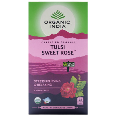 Buy Organic India Tulsi Sweet Rose Tea Online | Faithful to Nature