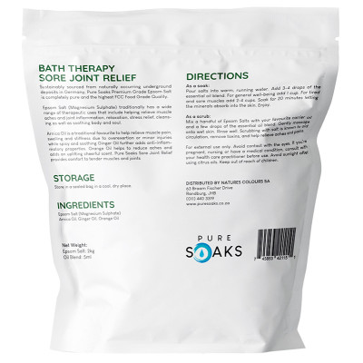 Buy Pure Soaks Bath Therapy Salts - Sore Joint Online | Faithful to Nature