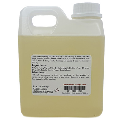 Buy Soap n Things Pure Liquid Castile Soap Fragrance Free - 1L Bulk ...