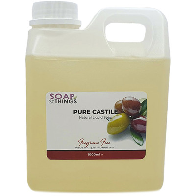 Buy Soap n Things Pure Liquid Castile Soap Fragrance Free - 1L Bulk ...