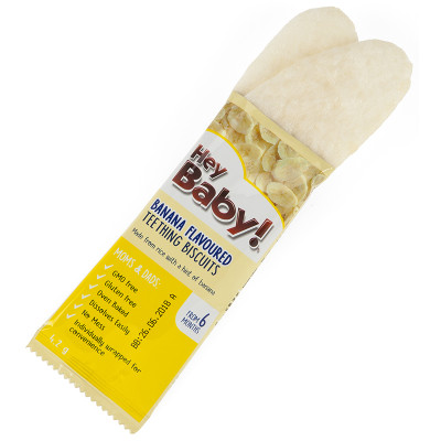 Buy Hey Baby! Banana Teething Biscuits Online | Faithful to Nature