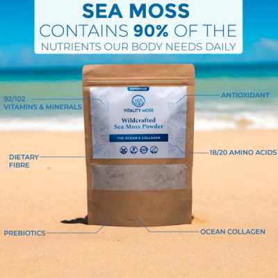 Buy Vitality Moss Sea Moss Powder 500g Online | Faithful to Nature