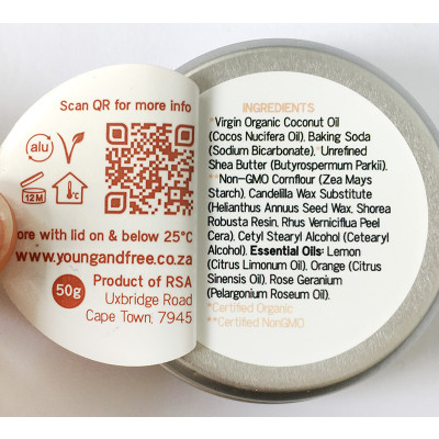 Buy Young & Free Deodorant - Delicious Online | Faithful to Nature