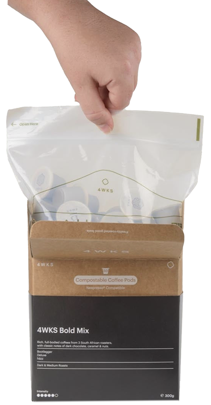 Buy 4WKS Bold Mix Compostable Coffee Pods Online | Faithful to Nature