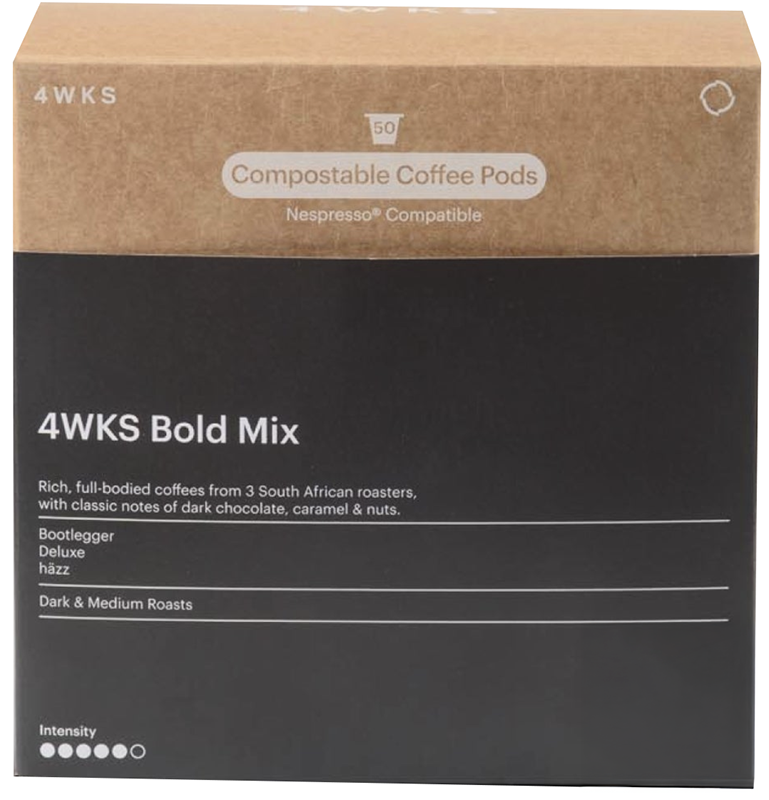 Buy 4WKS Bold Mix Compostable Coffee Pods Online | Faithful to Nature