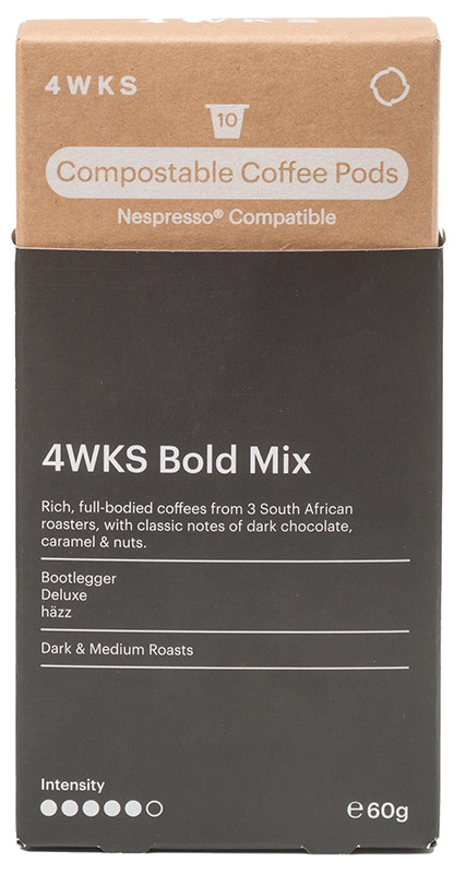 Buy 4WKS Compostable Coffee Pods - Bold Mix Online | Faithful to Nature