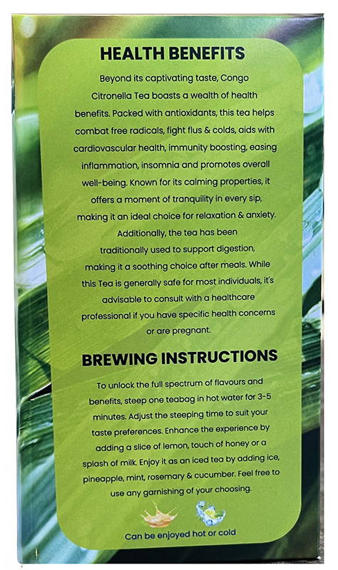 Buy Loutaya - Congo Citronella Tea Online | Faithful to Nature