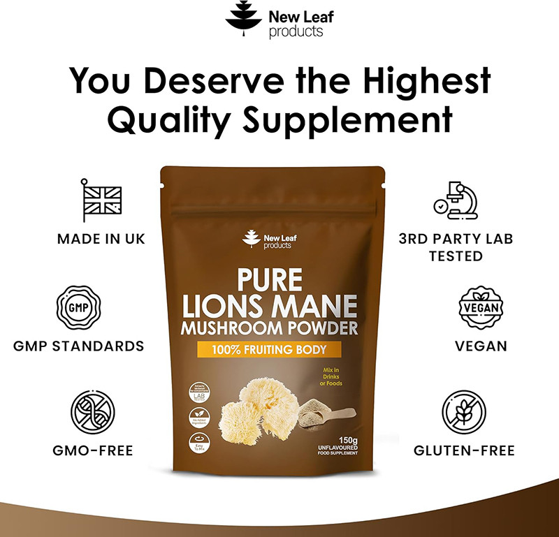 Buy New Leaf Lions Mane Powder Online | Faithful to Nature