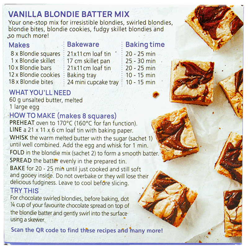 Buy Nomu Vanilla Blondie Batter Mix Online | Faithful to Nature