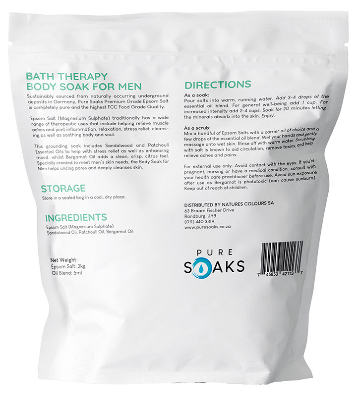 Buy Pure Soaks Bath Therapy Salts - Mens Bath Soak Online | Faithful to ...