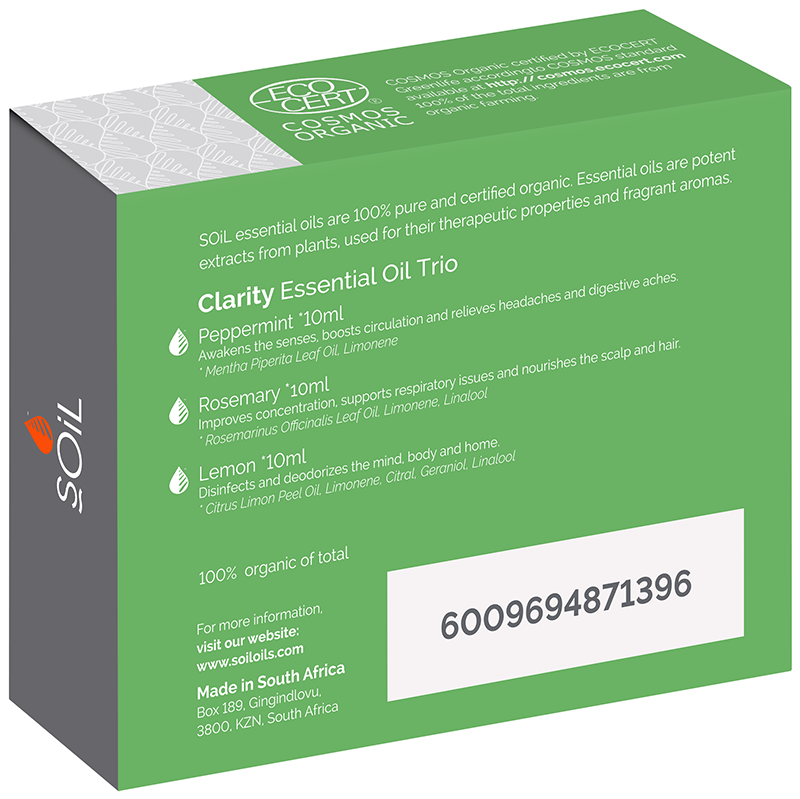 Buy Soil Essential Oil Trio Box - Clarity Online | Faithful to Nature