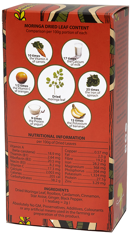 Buy Akan Moringa with Cape Rooibos Chai Tea Online | Faithful to Nature