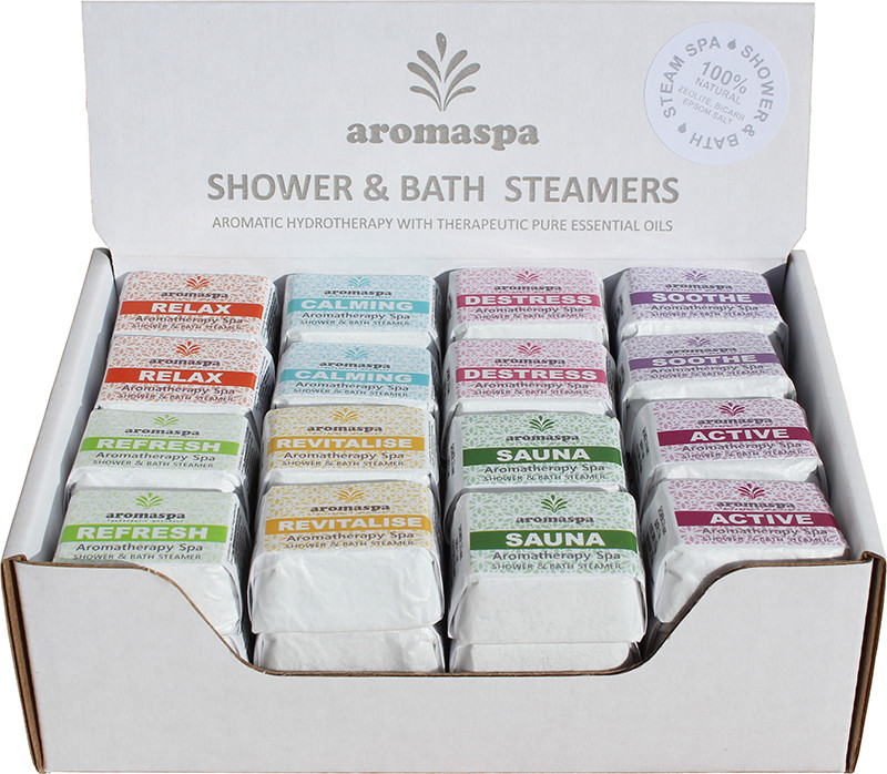 Buy Aromaspa Shower & Bath Steamer Mixed Box Online | Faithful to Nature