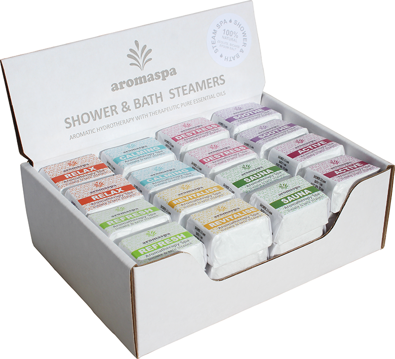 Buy Aromaspa Shower & Bath Steamer Mixed Box Online | Faithful to Nature