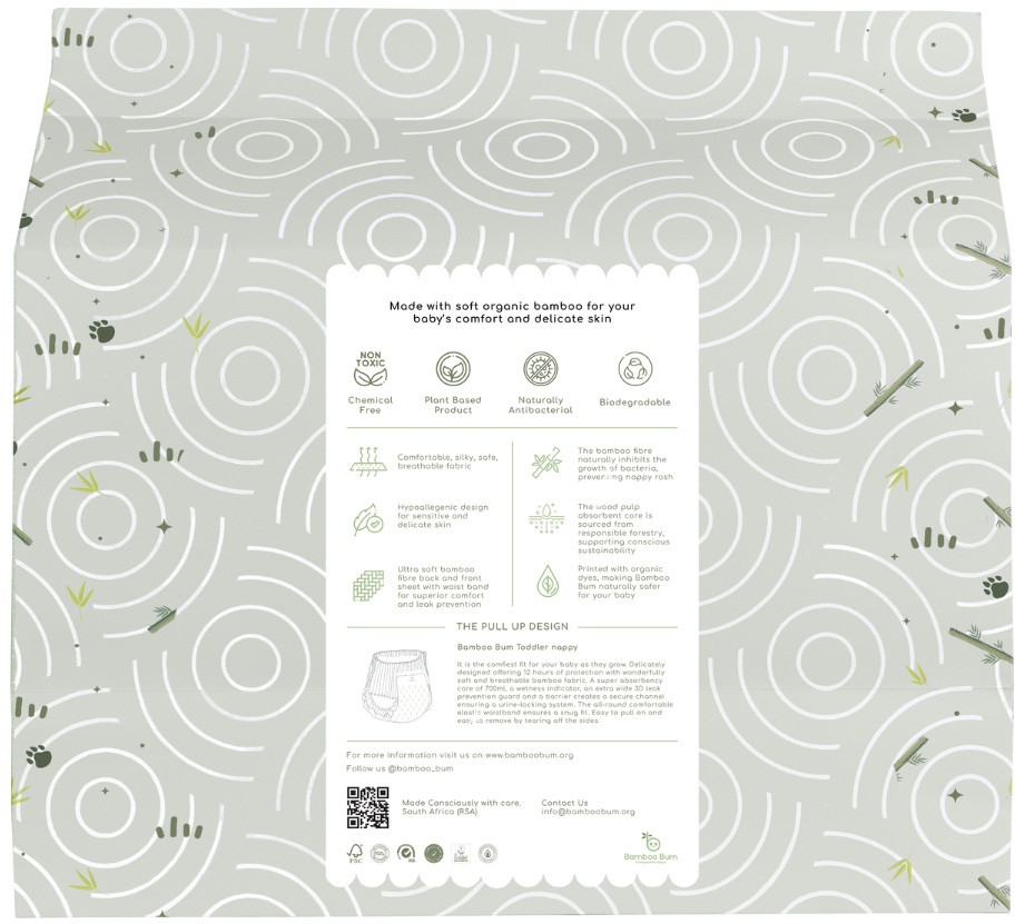 Buy Bamboo Bum Disposable Pull Up Nappy Pants - Toddler Online ...