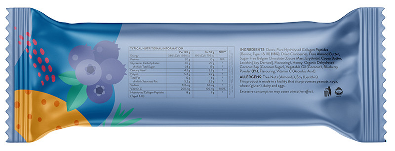 Buy Beauty Gen Collagen Bar Blueberry Online | Faithful to Nature