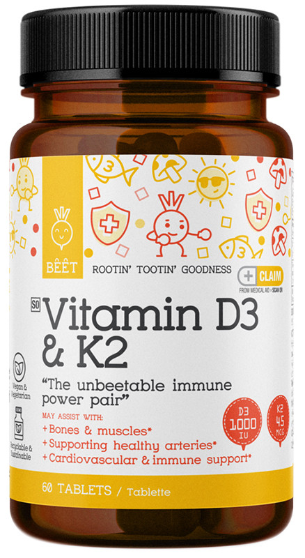 Buy Beet Goodness Vitamin D3 & K2 Online | Faithful to Nature