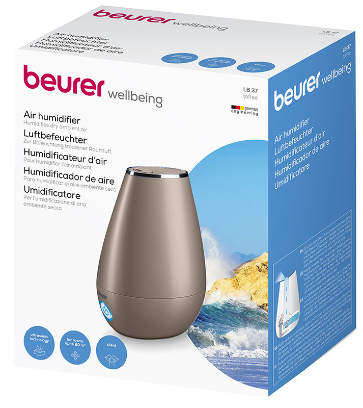 Buy Beurer Ultrasound Air Humidifier LB 37 Toffee Energy Efficient ...