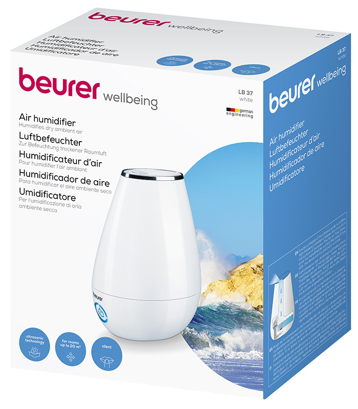 Buy Beurer Ultrasound Air Humidifier LB 37 White Energy Efficient ...