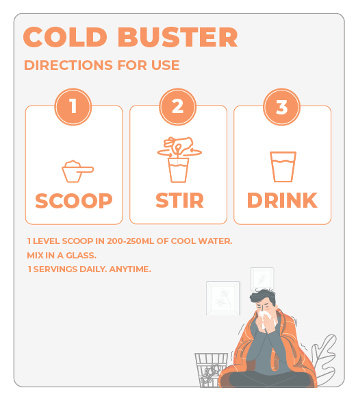 Buy Bioteen Cold Buster Supplement Powder - Orange Online | Faithful to ...