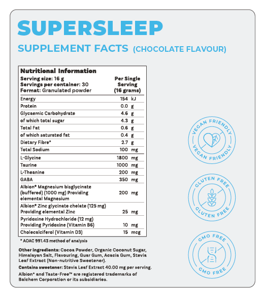 Buy Bioteen Supersleep Shake - Chocolate Online | Faithful to Nature