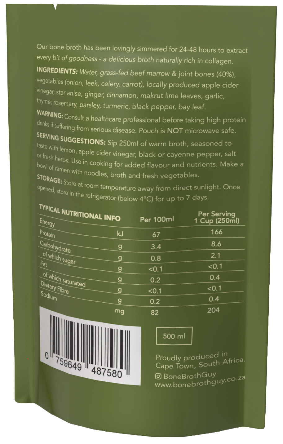 Buy Bone Broth Guy Asian Beef Bone Broth Liquid Online | Faithful to Nature