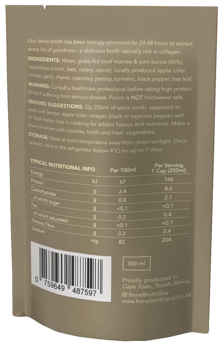 Buy Bone Broth Guy Beef Bone Broth Liquid Online | Faithful to Nature