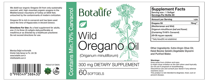 Buy Botalife Wild Oregano Oil Capsules Online | Faithful to Nature