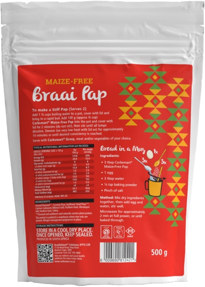 Buy Carbsmart Maize Free Braai Pap Online | Faithful to Nature