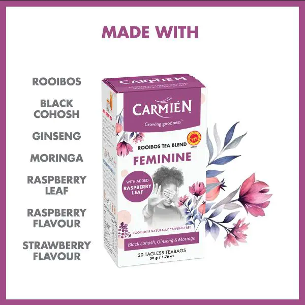 Buy Carmien Feminine Tea - with Raspberry Leaf Online | Faithful to Nature