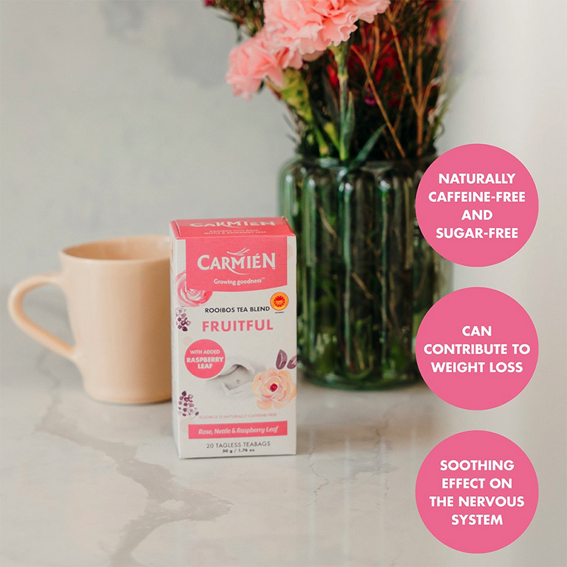 Buy Carmien Fruitful Tea - with Raspberry Leaf Online | Faithful to Nature
