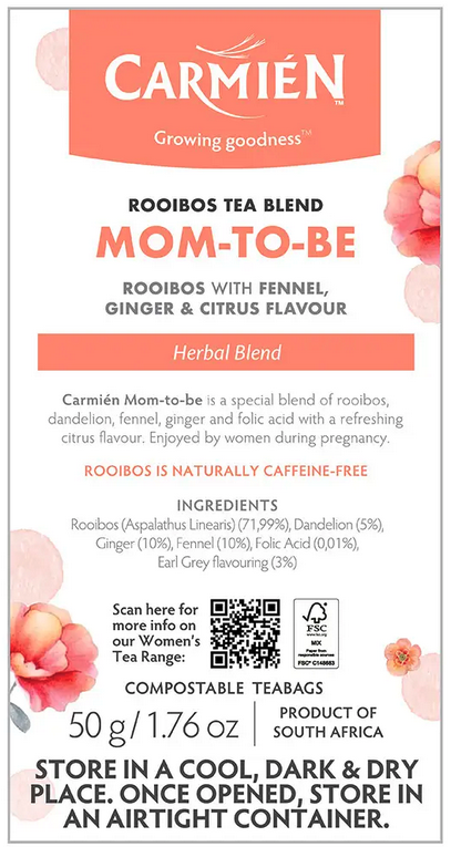 Buy Carmien Mom-to-Be Tea - with Folic Acid Online | Faithful to Nature