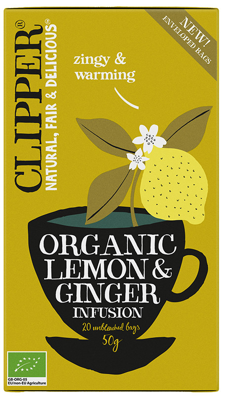 Buy Clipper Organic Lemon & Ginger Tea Online | Faithful to Nature