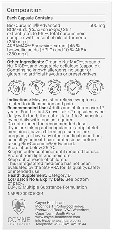 Buy Coyne Health Bio curcumin Advanced Online | Faithful to Nature