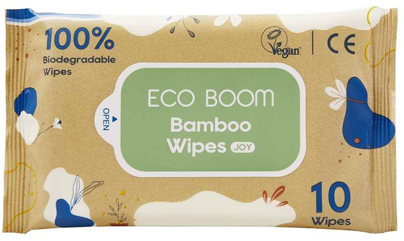 Buy Eco Boom Bamboo Baby Wipes - Joy - 10 Pack Online | Faithful to Nature