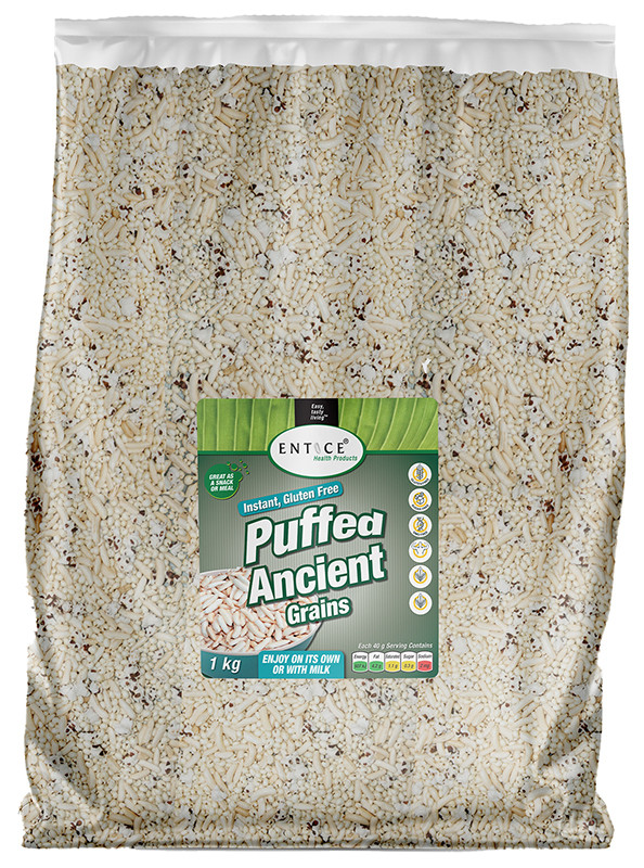 Buy Entice Puffed Ancient Grains 1kg Online | Faithful to Nature